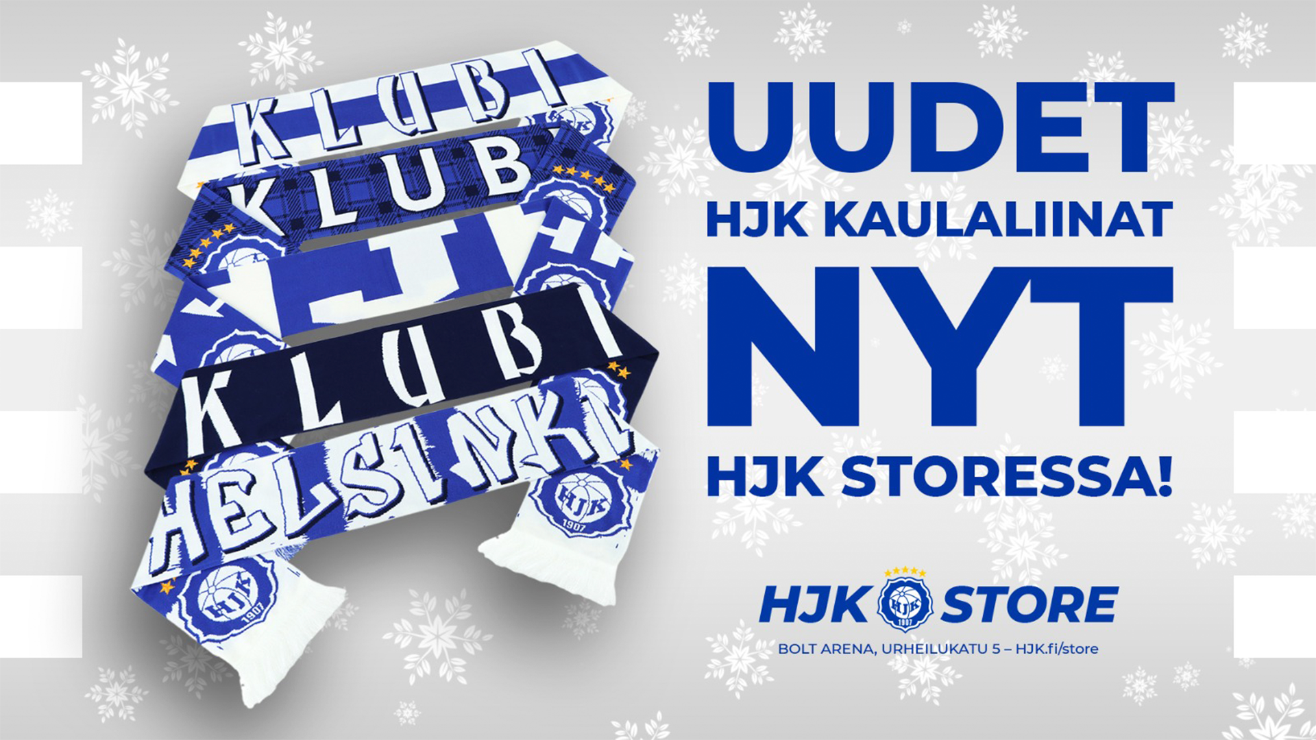 HJK Store avoinna Bolt Arenalla 22.12. asti – uusia huiveja myynnissä ...