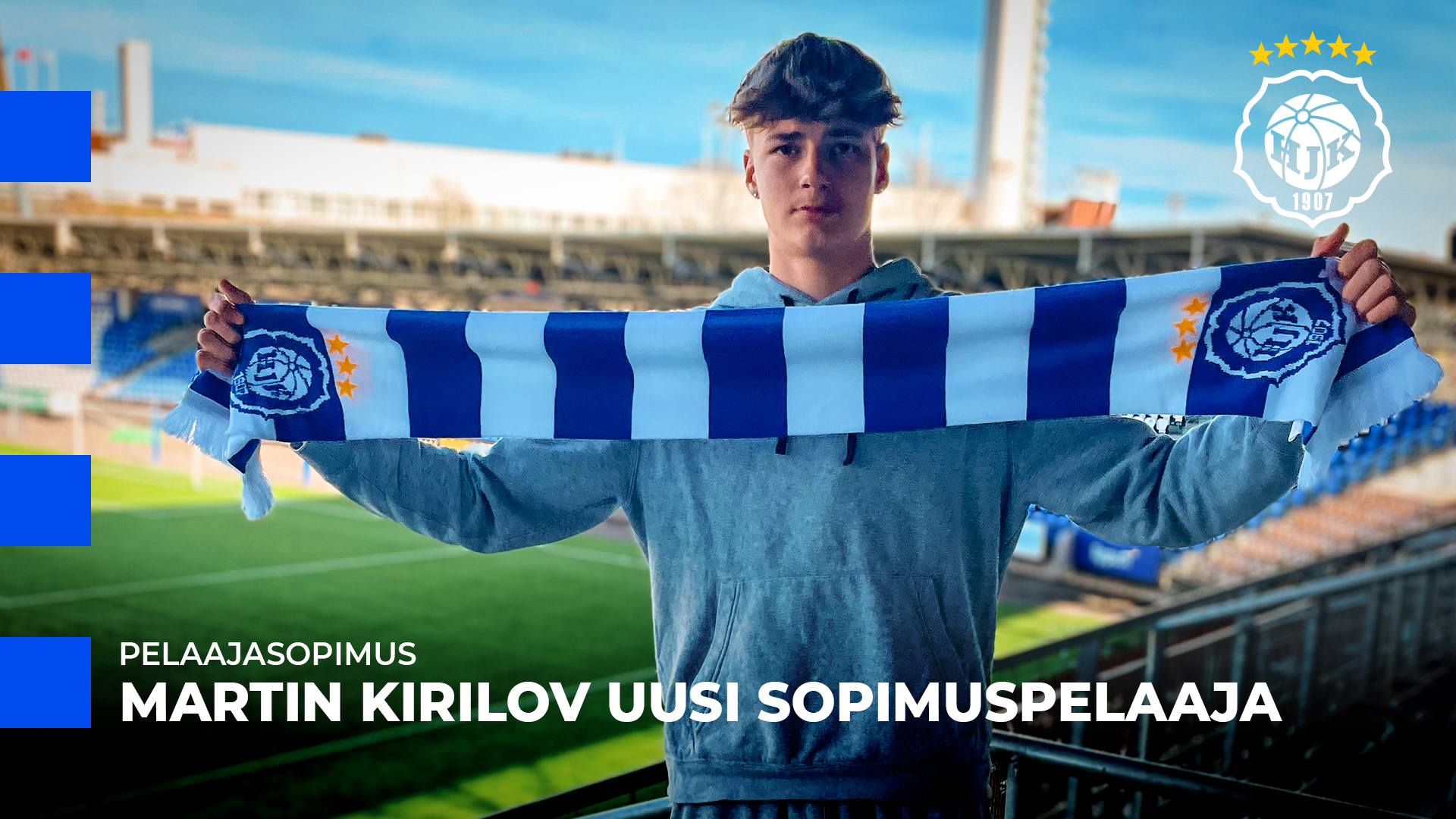 Martin Kirilov ja HJK kolmen vuoden sopimukseen