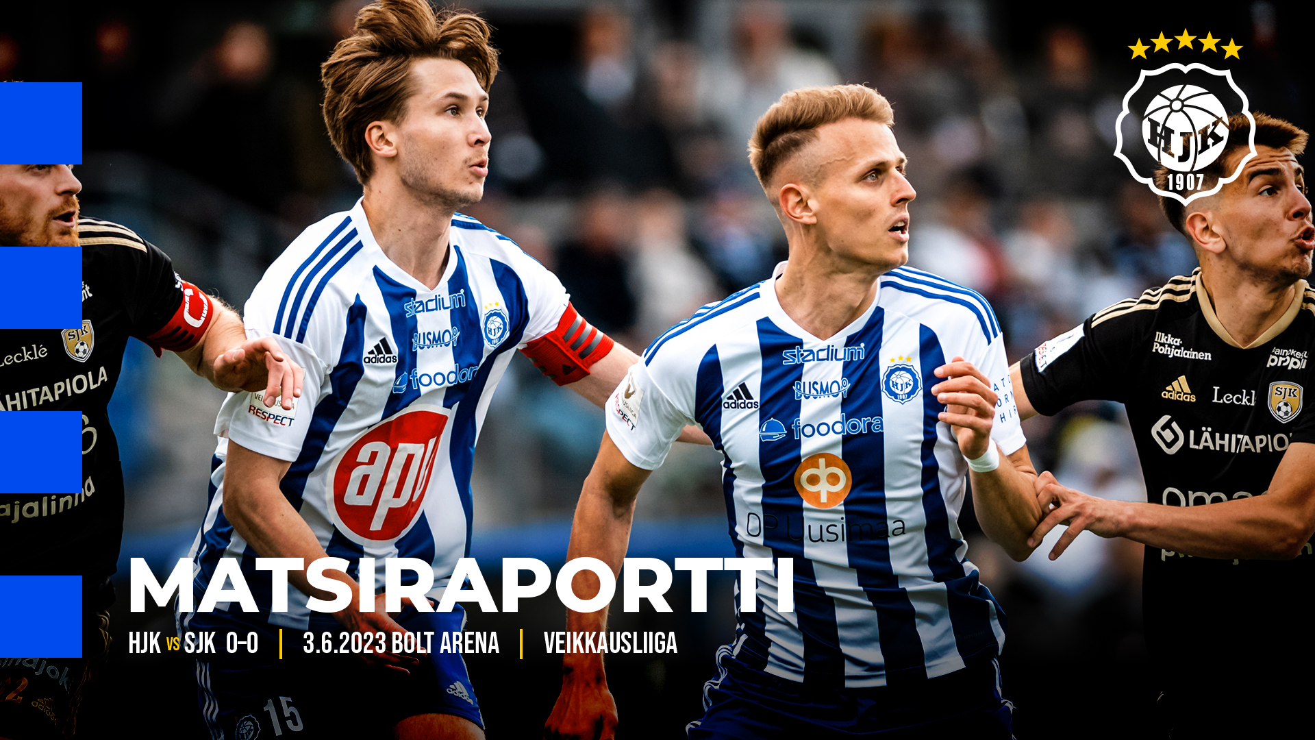 HJK ja SJK maalittomaan pistejakoon - HJK Helsinki