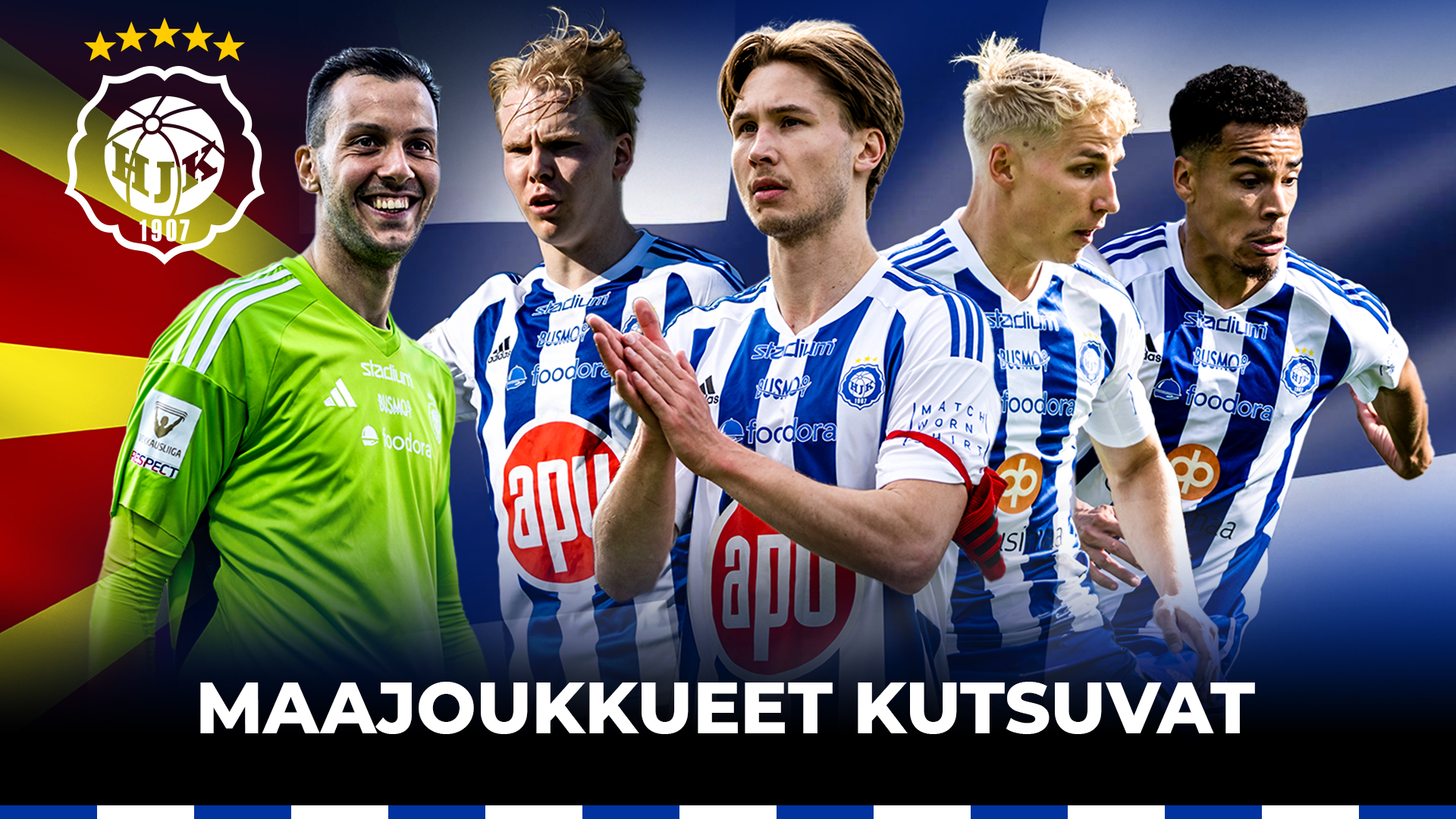 Peltola, Tenho, Ollila ja Soiri Huuhkajien EM-karsintamiehistöön - HJK Helsinki
