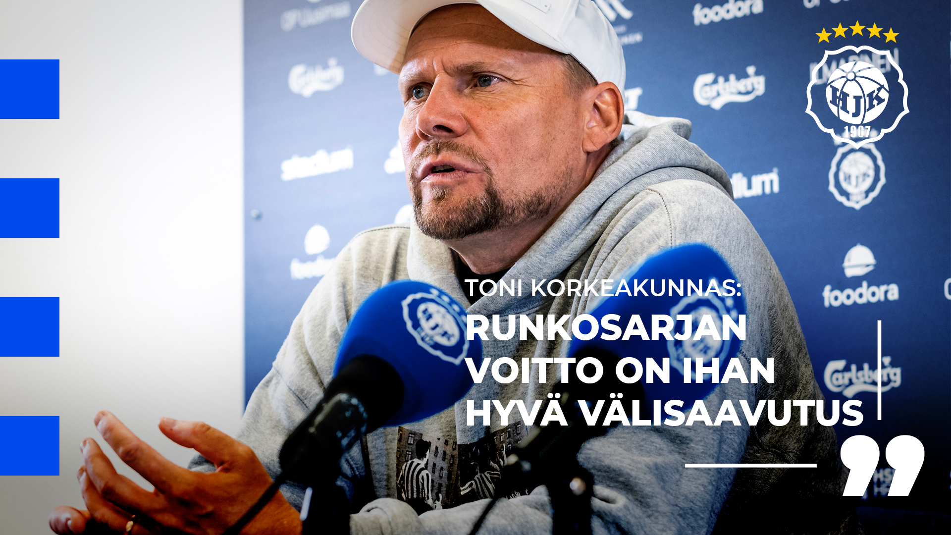 Toni Korkeakunnas: ”Runkosarjan voitto on ihan hyvä välisaavutus” - HJK Helsinki