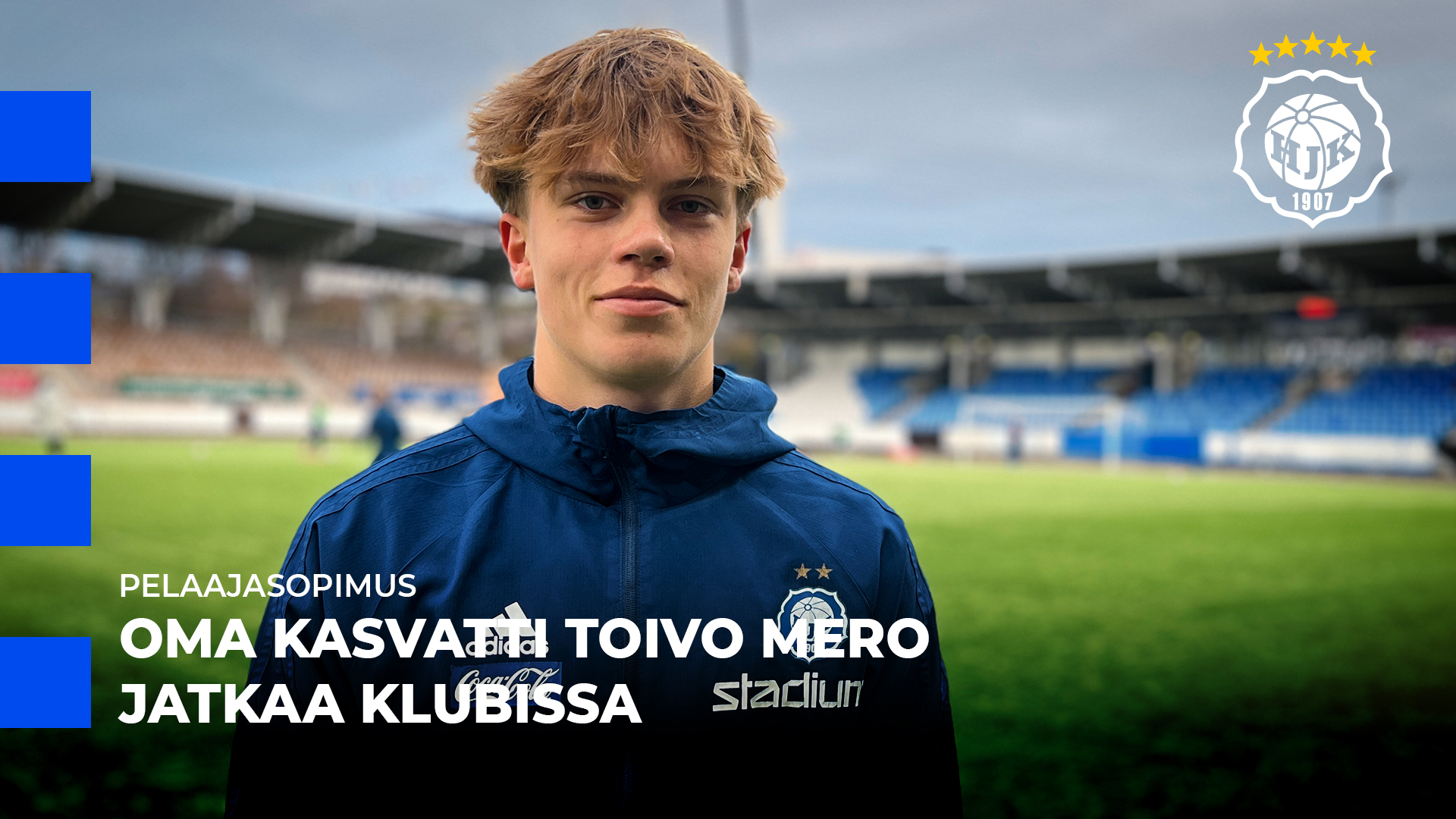 Oma kasvatti Toivo Mero jatkaa Klubissa - HJK Helsinki