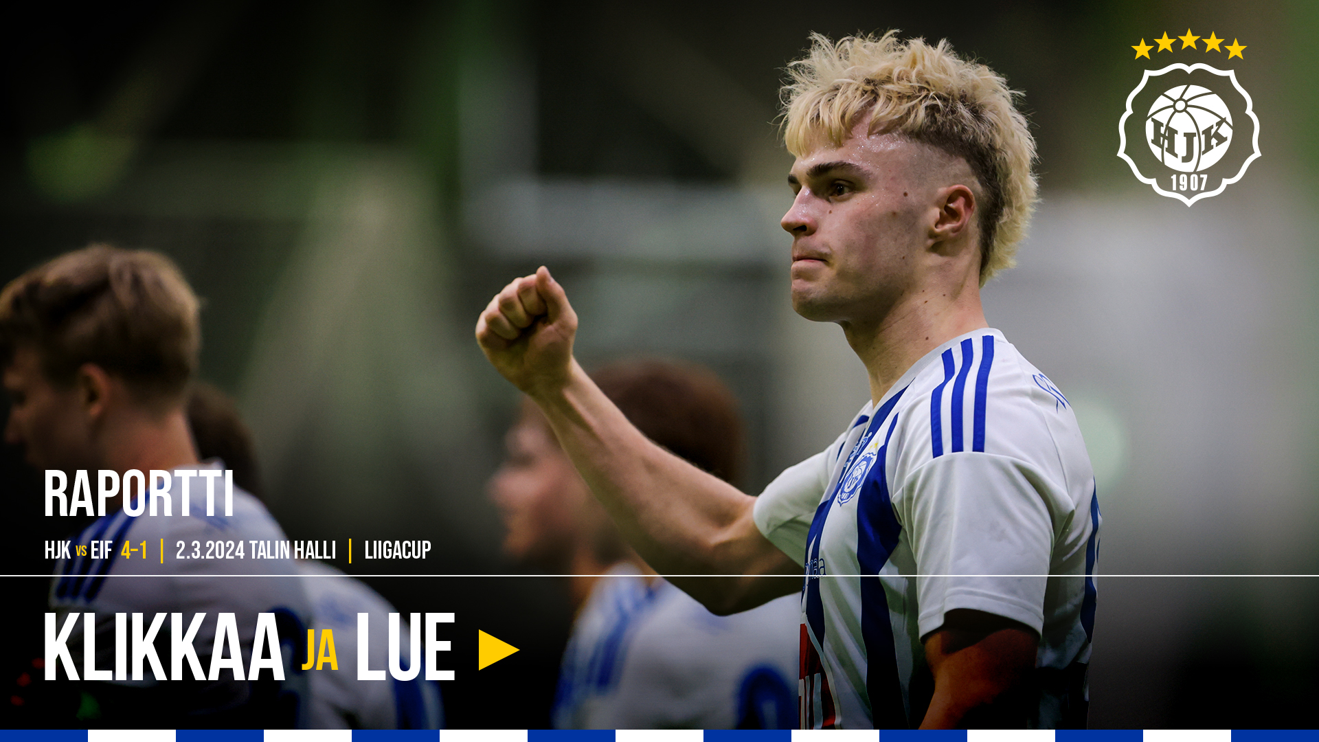 HJK:n nuoret miehet upeaan voittoon EIF:stä - HJK Helsinki