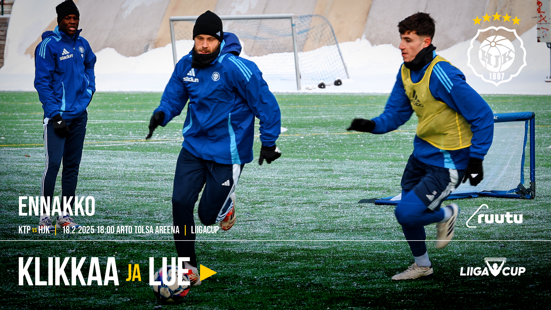 HJK pelaa tiistaina Kotkassa Liigacupin välieräpaikasta